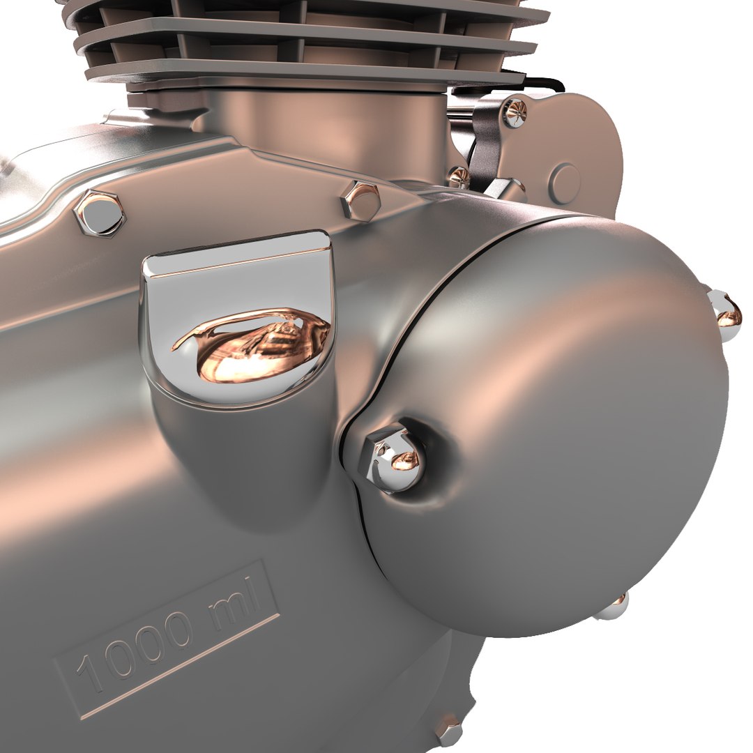 Motorcycle Engine Cgt Lingmu 3d Model