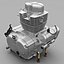 Motorcycle Engine Cgt Lingmu 3d Model