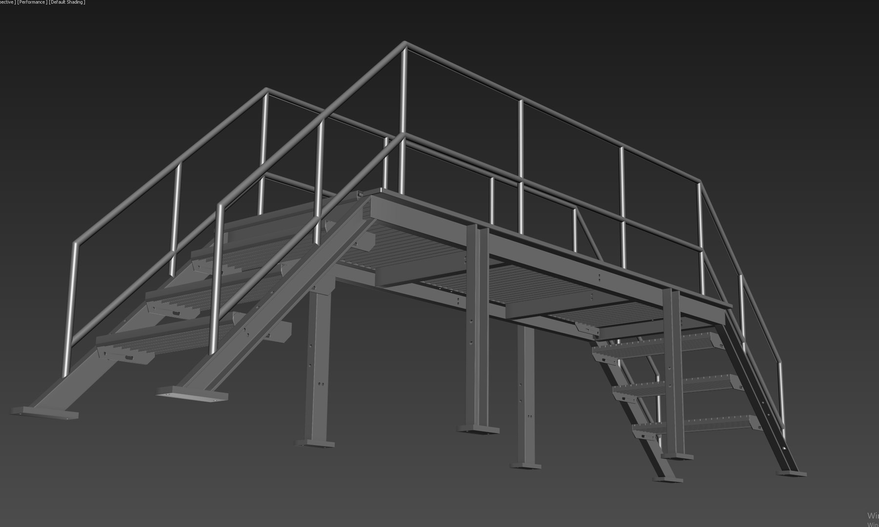 Rolling ladder 3D model - TurboSquid 1968654