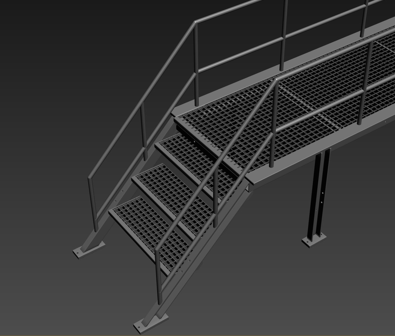 Rolling ladder 3D model - TurboSquid 1968654