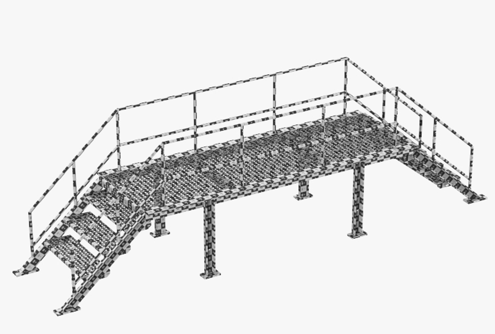 Rolling ladder 3D model - TurboSquid 1968654