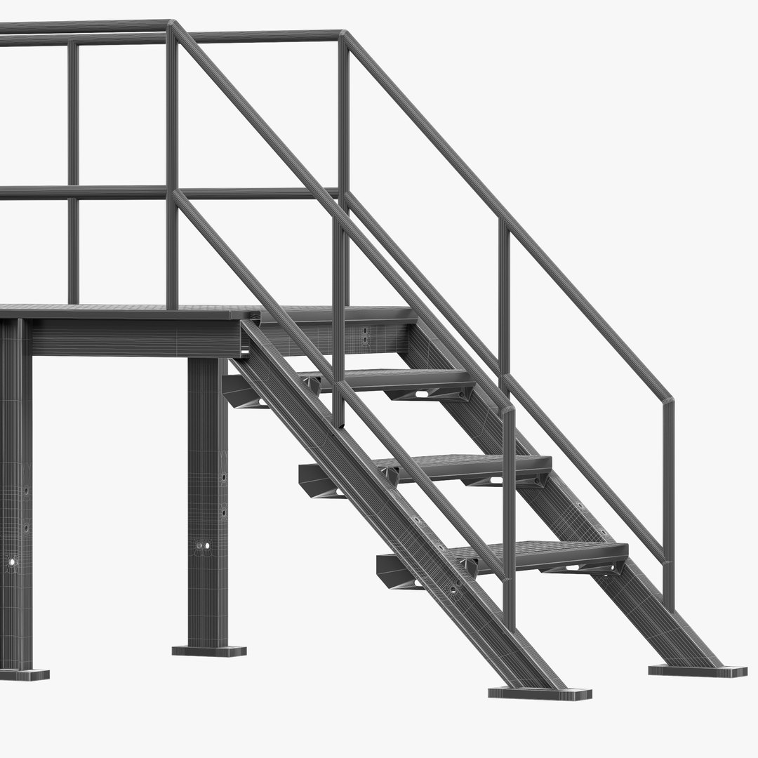 Rolling ladder 3D model - TurboSquid 1968654