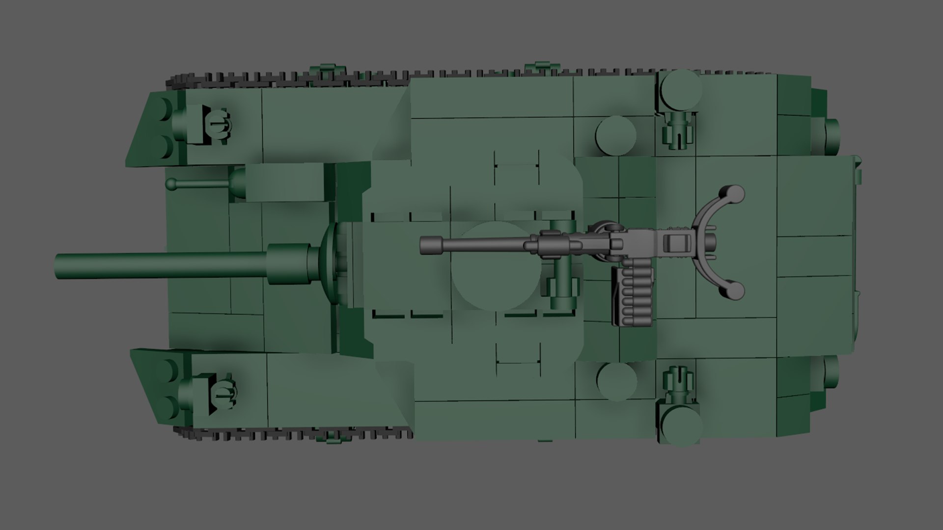 3D Rigged Lego M3A1 Tank - TurboSquid 1854100