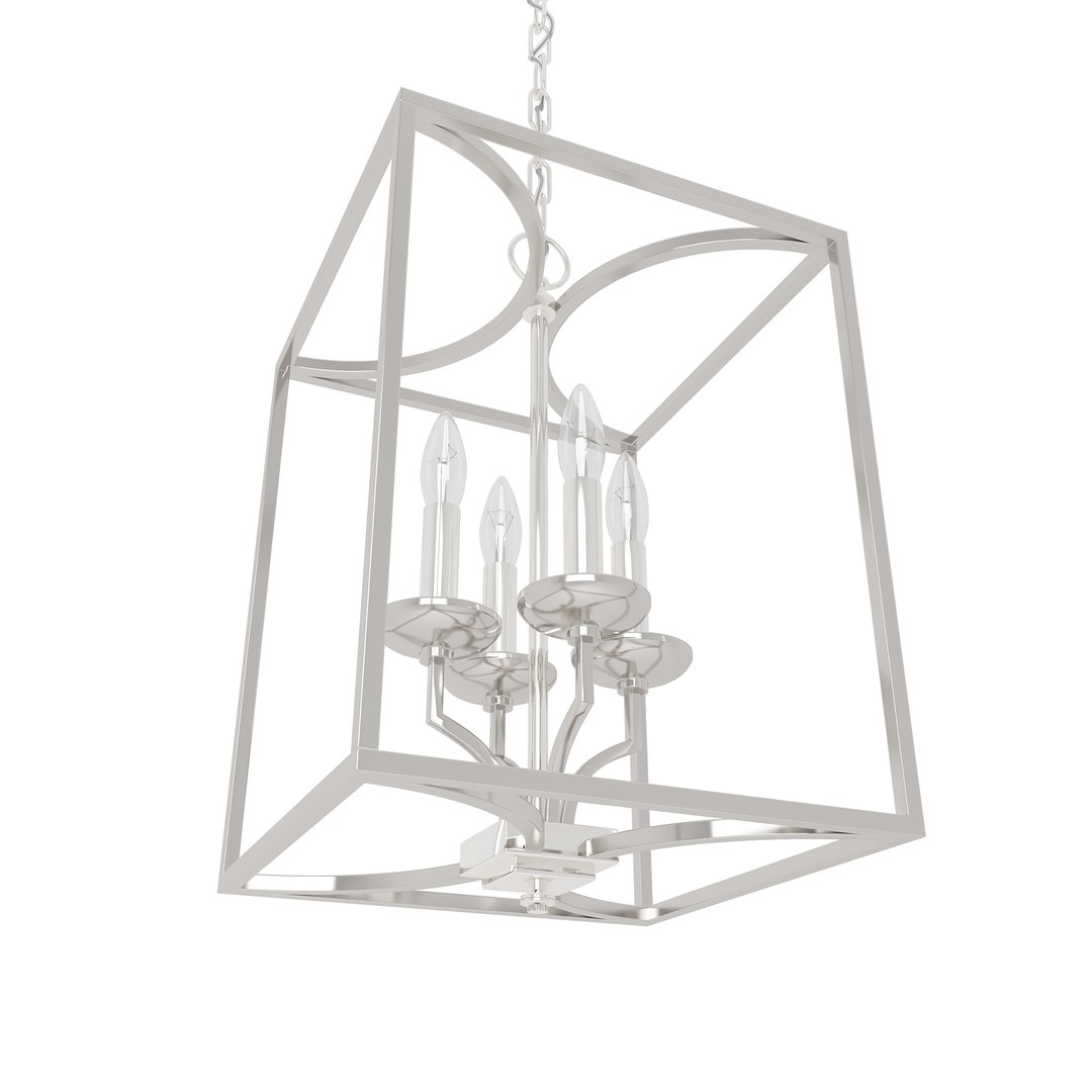 Light Lantern Square Chandelier 3D Model - TurboSquid 1937928