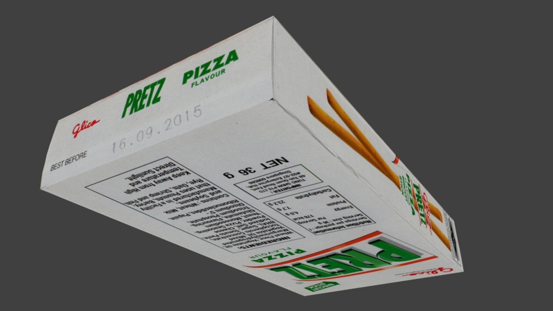 glico pretz box 3d model