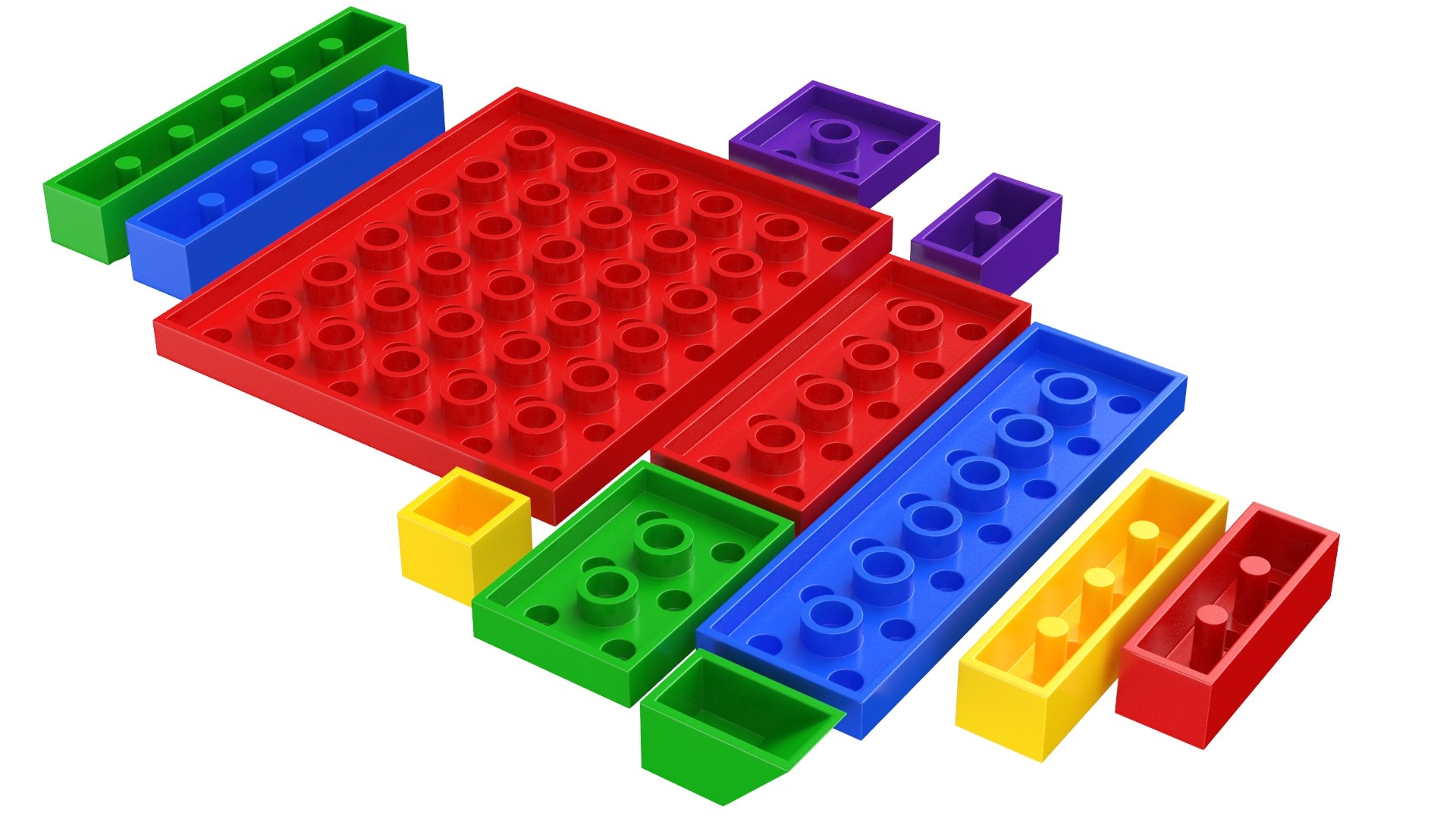 Real Lego Bricks Model - TurboSquid 1592593