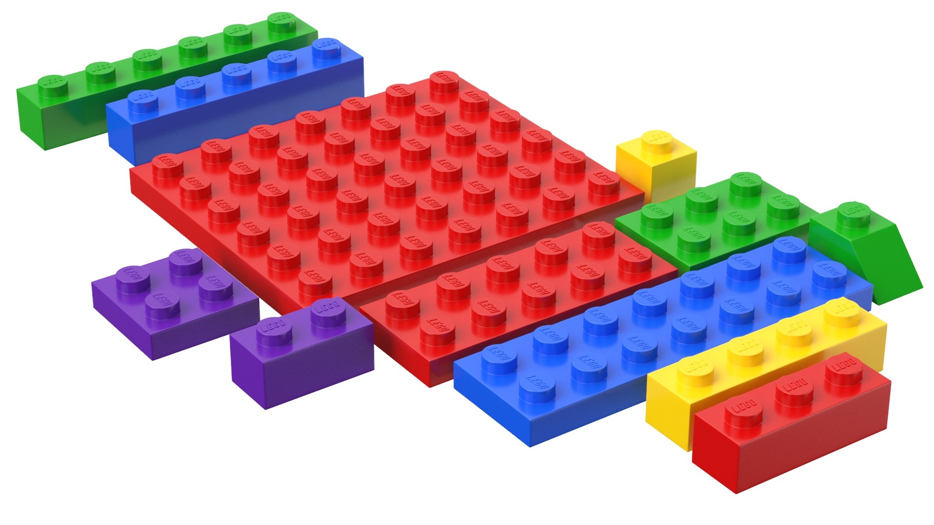 Real Lego Bricks Model - TurboSquid 1592593