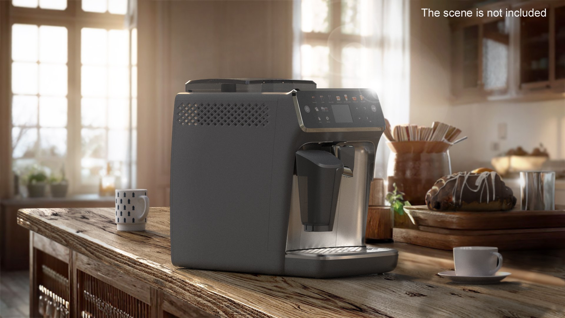 Automatic Espresso Machine Grey 3D - TurboSquid 2259216