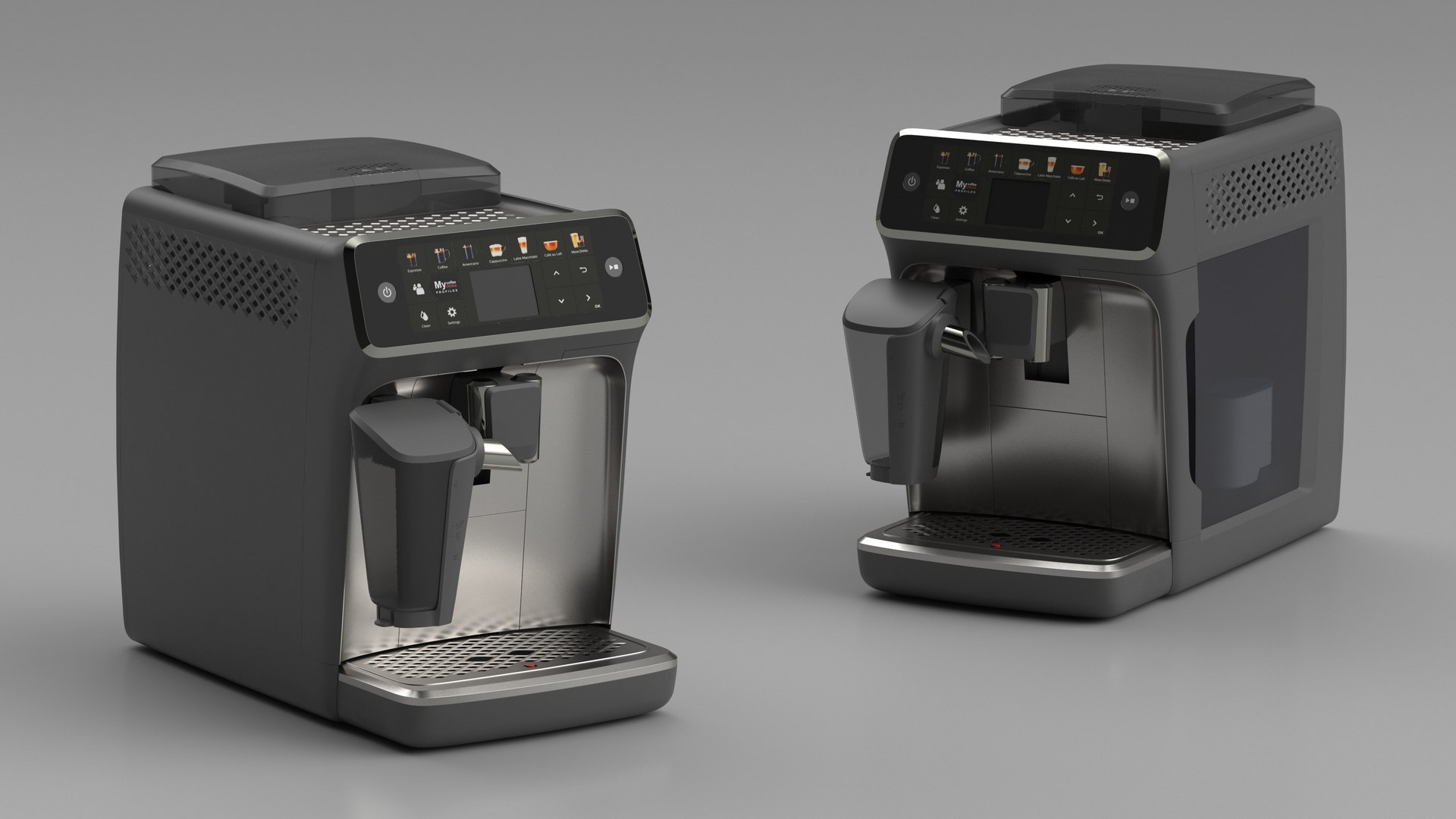 Automatic Espresso Machine Grey 3D - TurboSquid 2259216