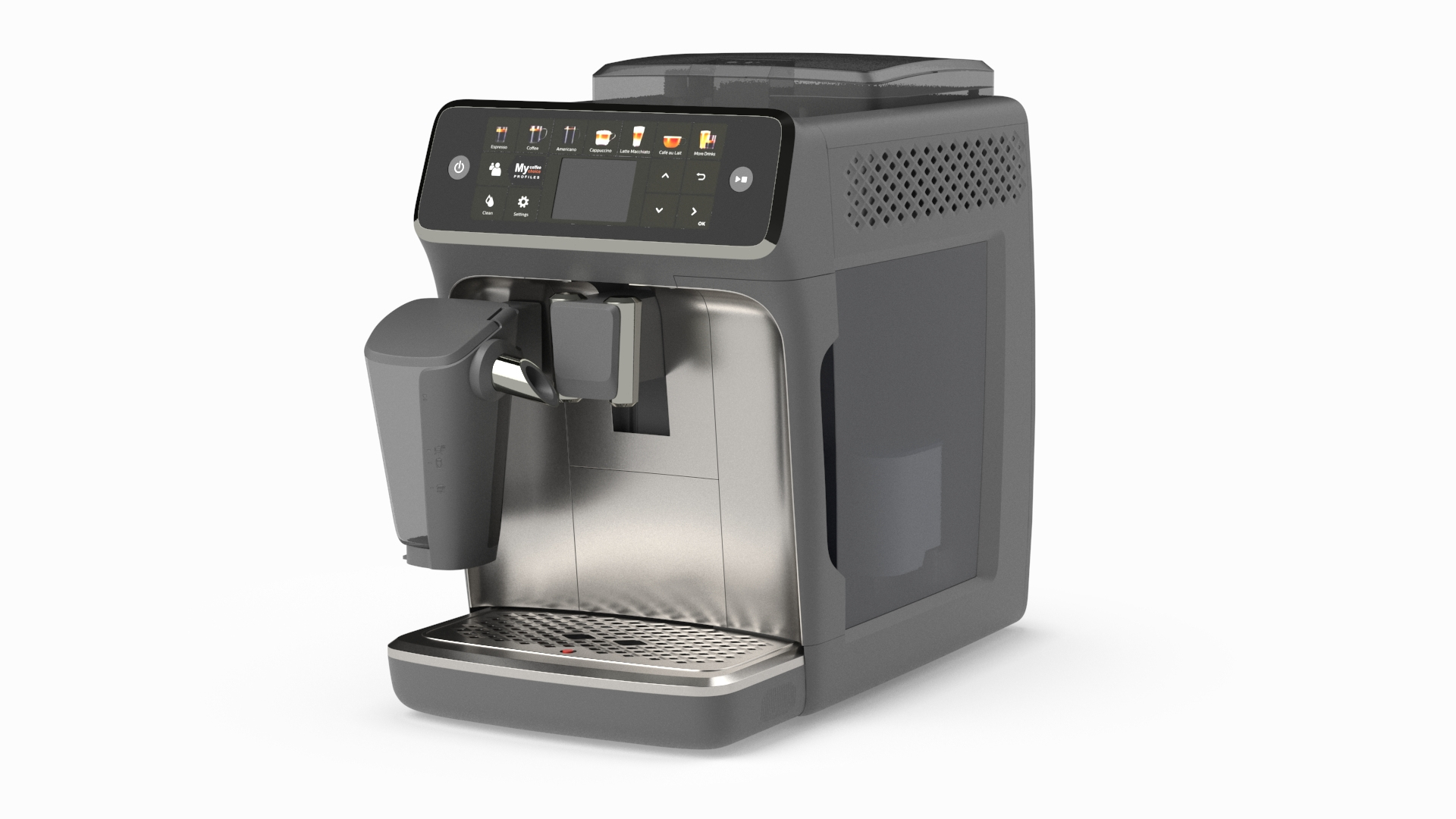 Automatic Espresso Machine Grey 3D - TurboSquid 2259216