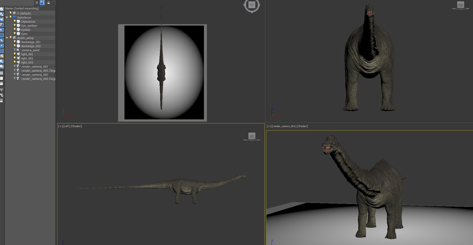 Diplodocus 3D Model - TurboSquid 1585232