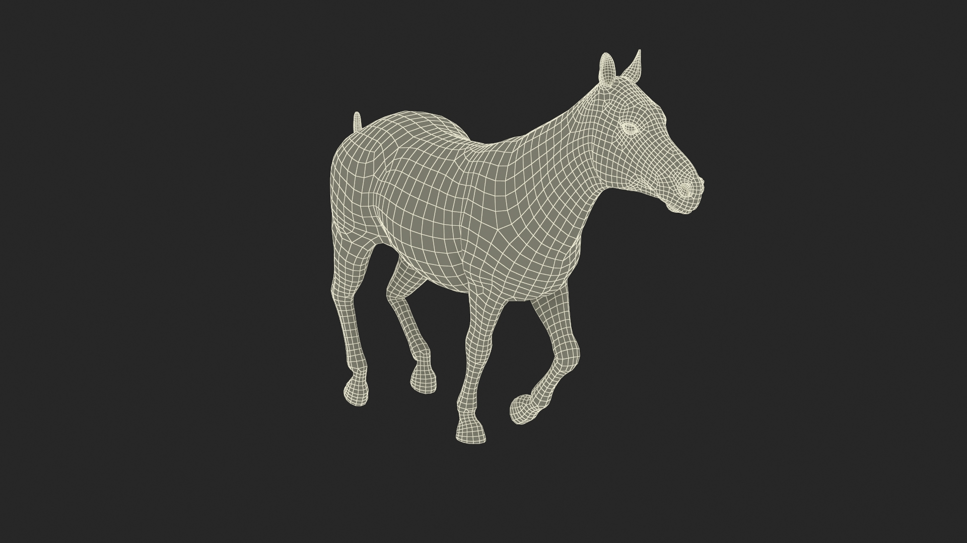 Striped Equine Running Fur 3D - TurboSquid 2366355