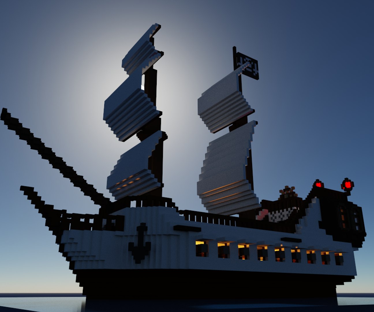 Voxel Pirate Ship Model - TurboSquid 1531704