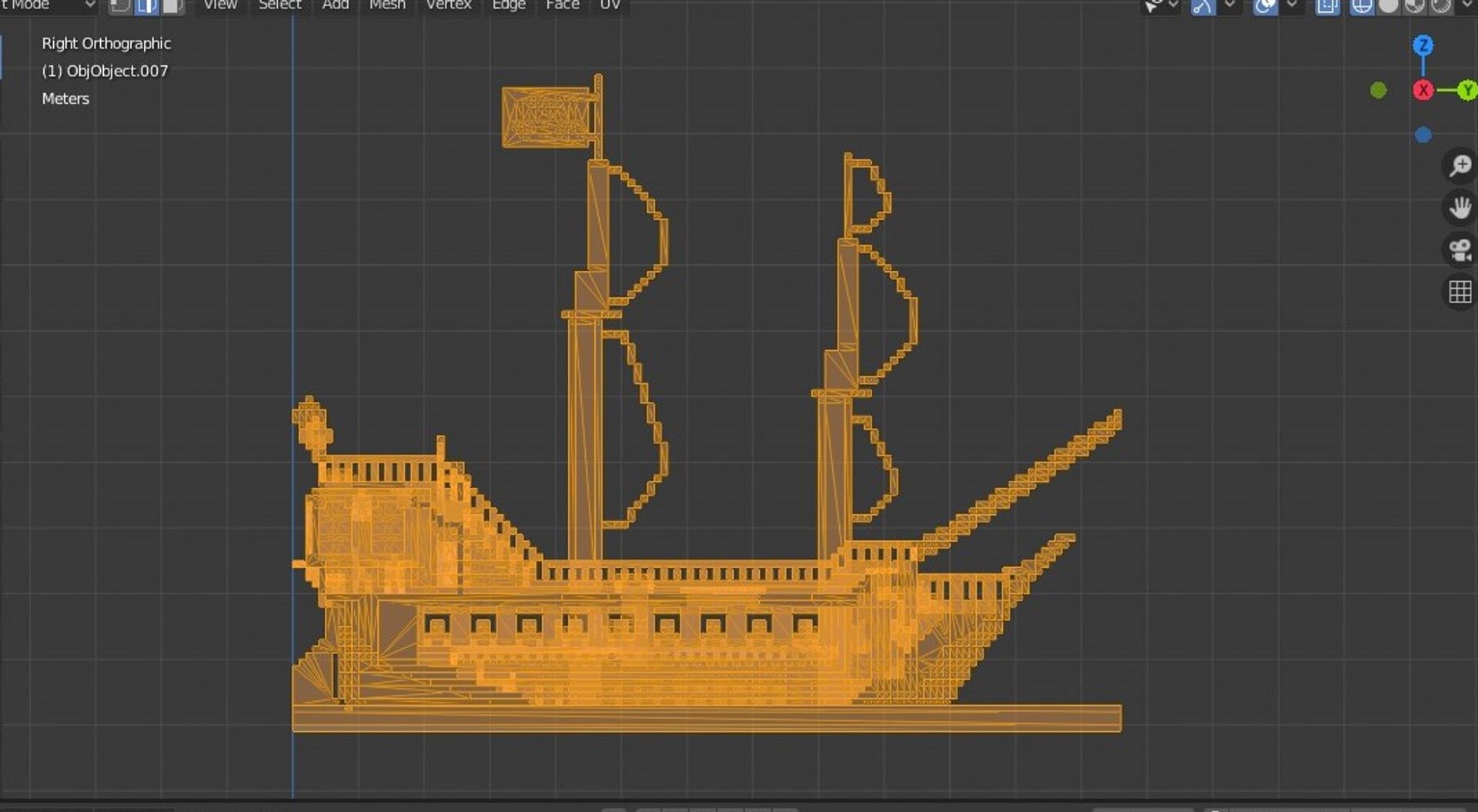Voxel Pirate Ship Model - TurboSquid 1531704