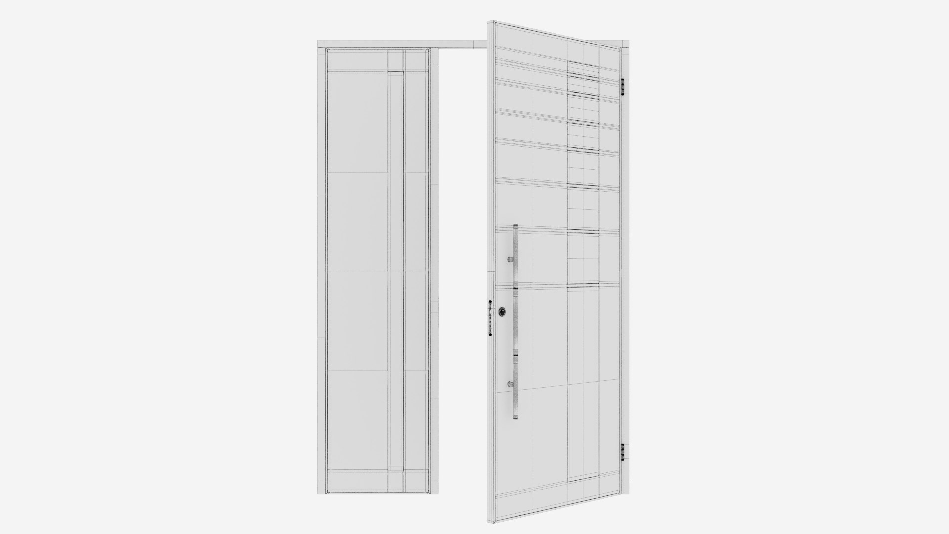Aluminium Door 111 Model - TurboSquid 2024324