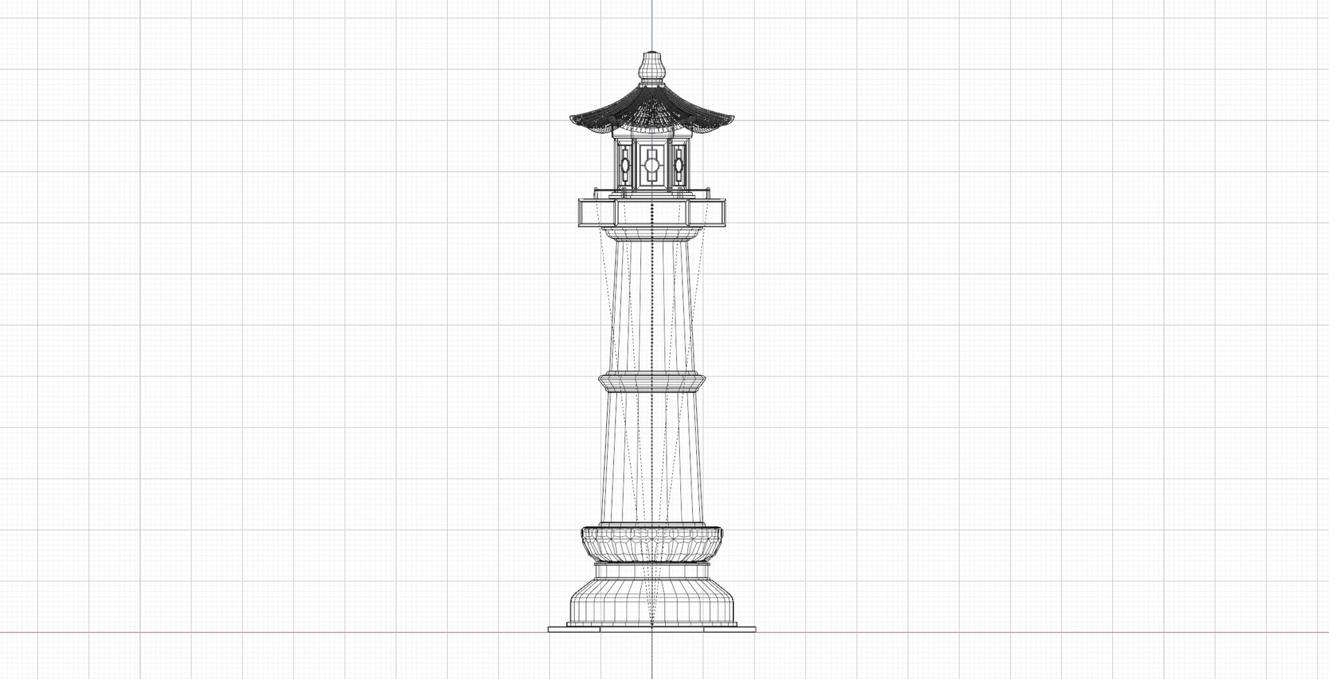 Chinese Stone Lantern Model - TurboSquid 2350987