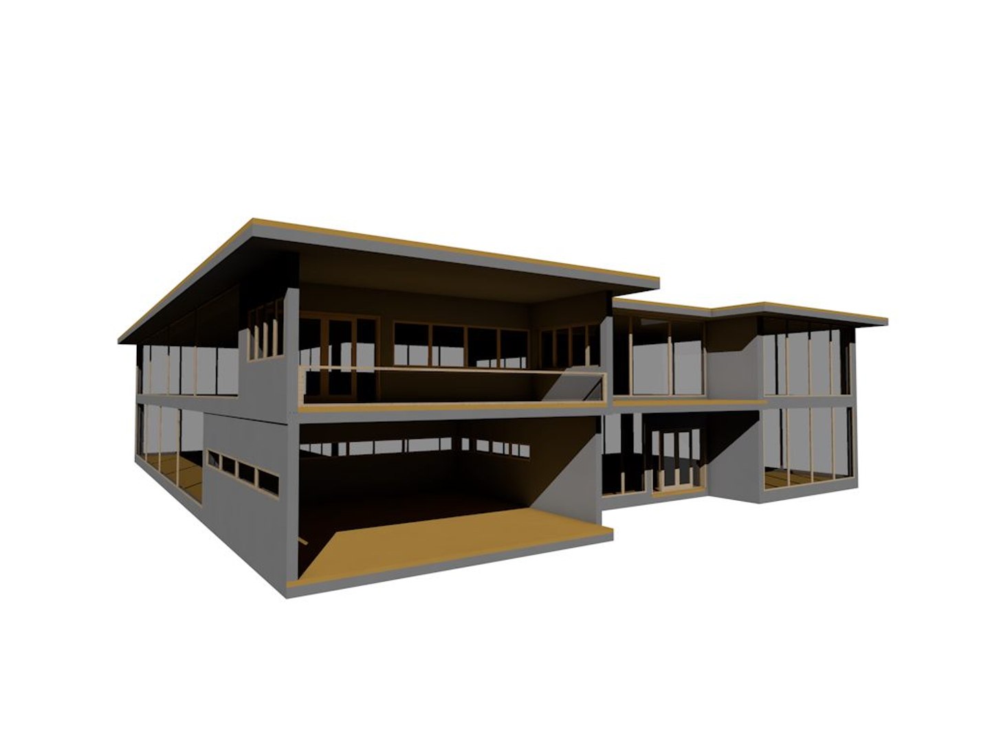 3d Model Modern Contemporary House