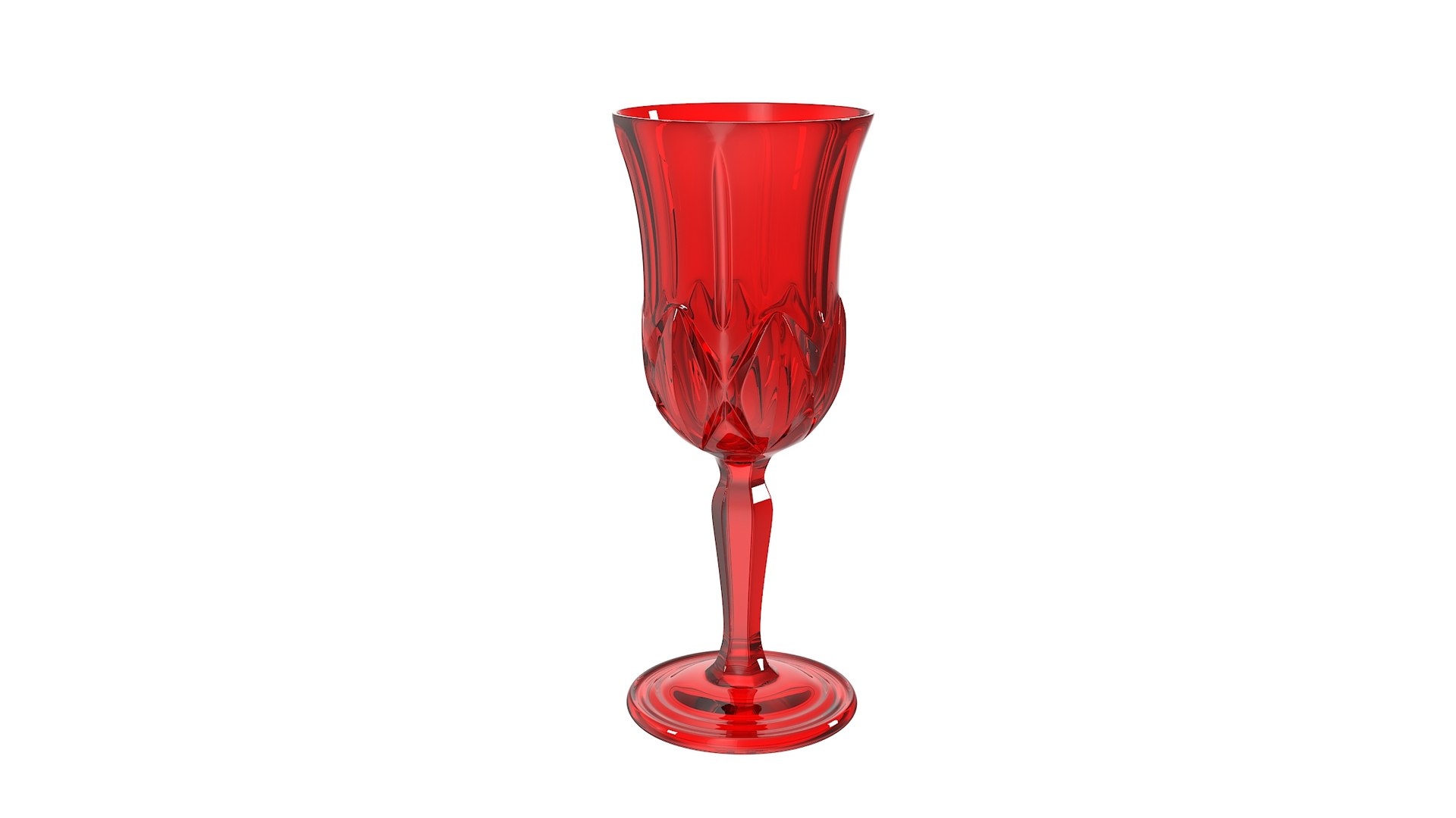 3D Model Red Glass - TurboSquid 1689363