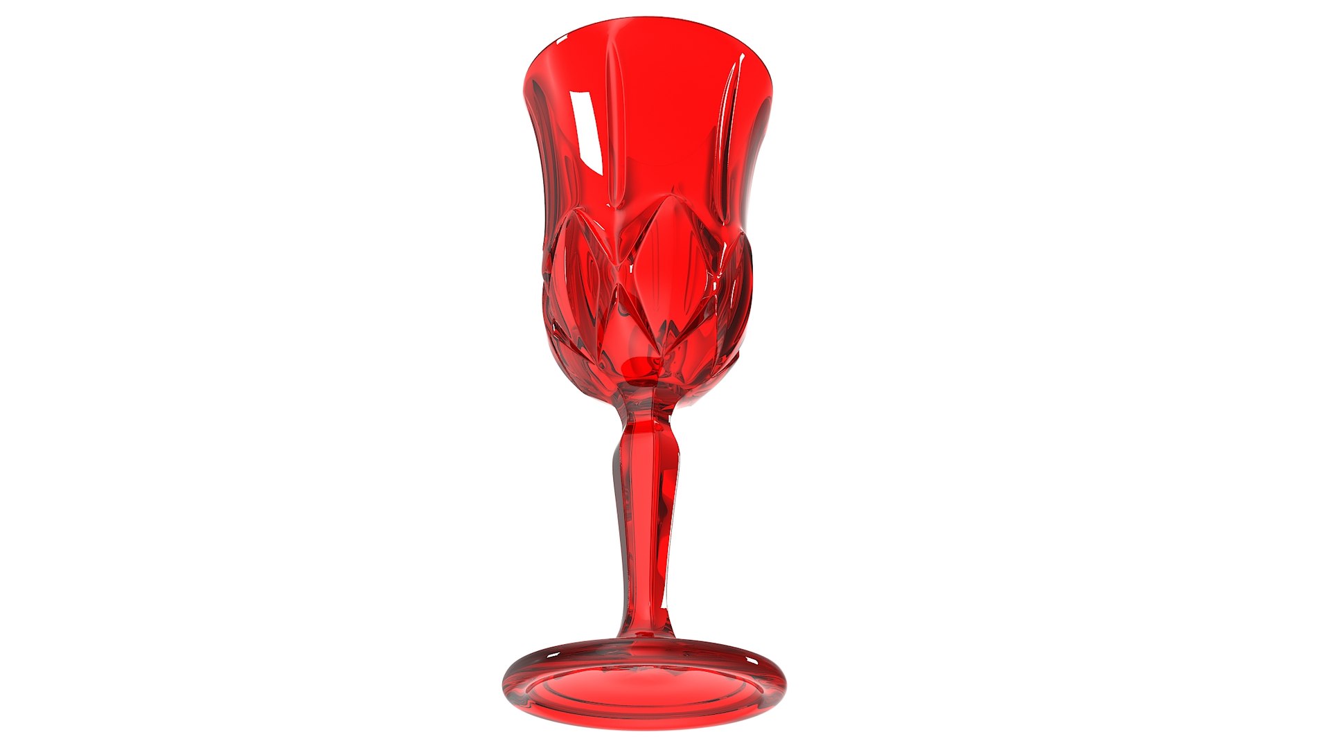3D Model Red Glass - TurboSquid 1689363