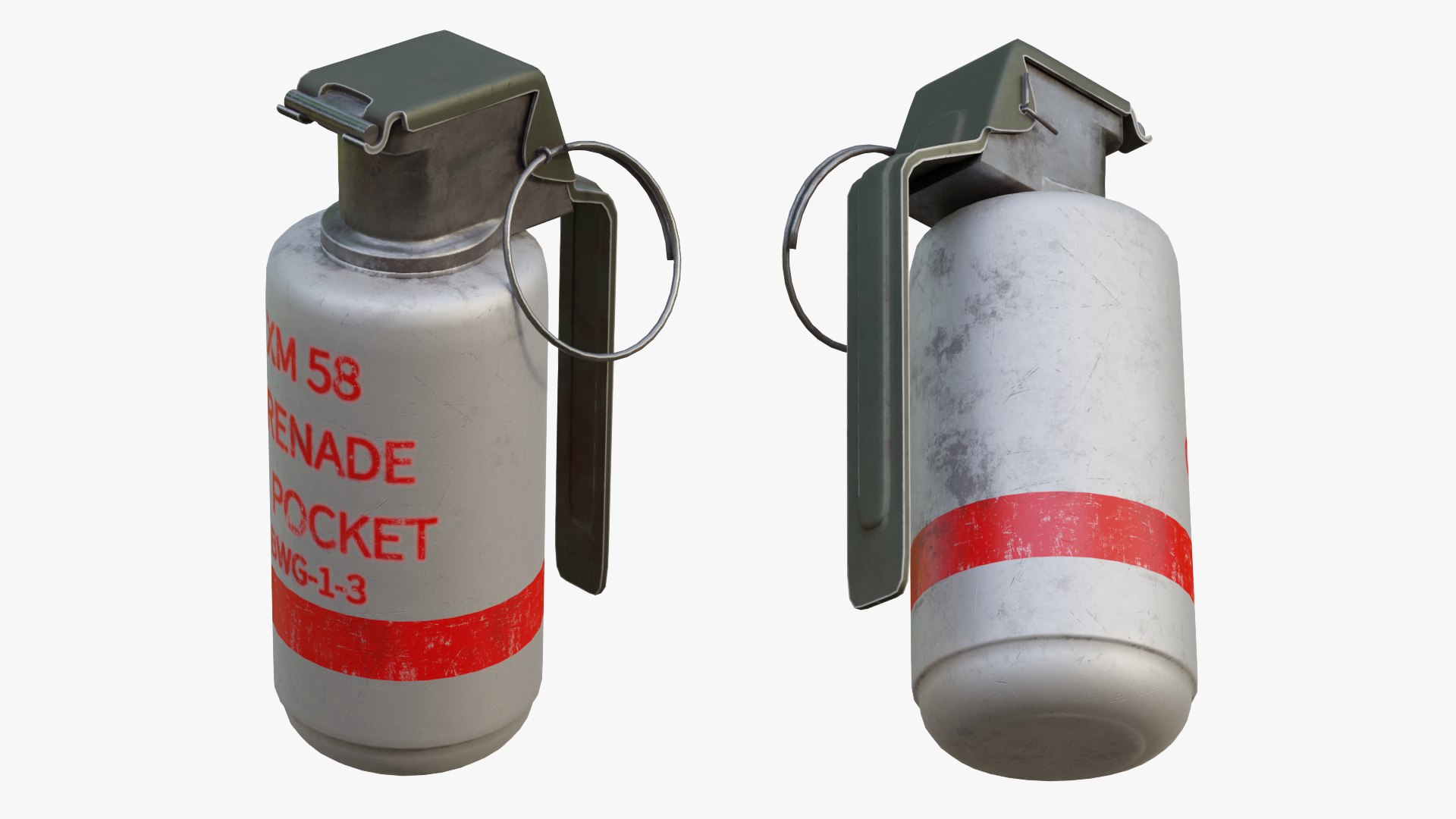 3D XM58 Riot Control Grenade Model - TurboSquid 2245126