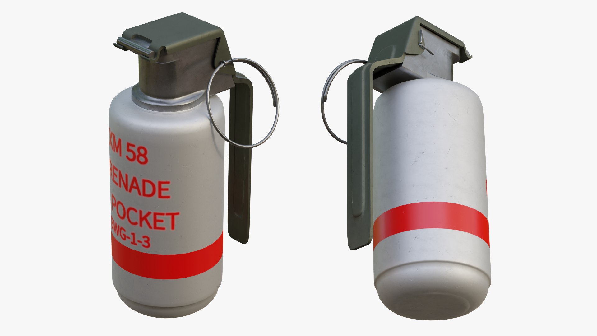 3D XM58 Riot Control Grenade Model - TurboSquid 2245126