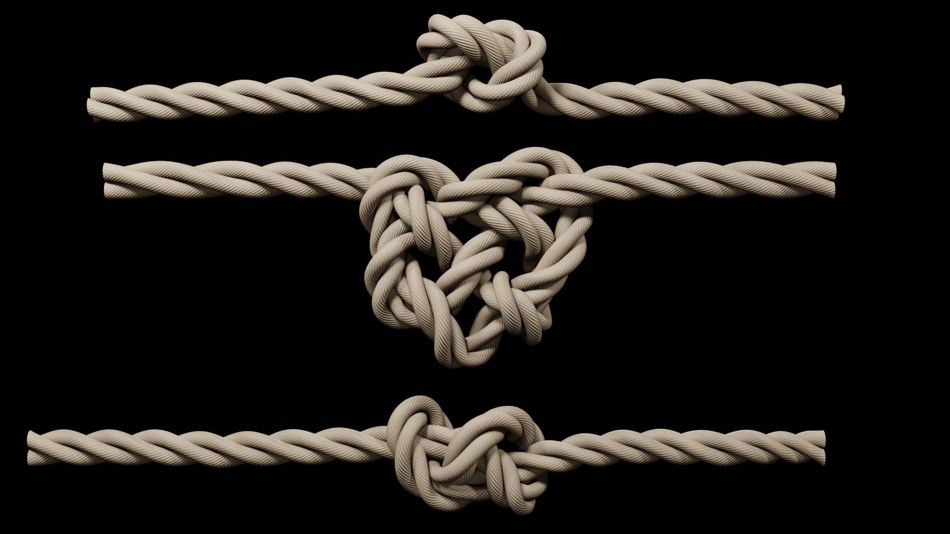 Rope Knots Model - TurboSquid 1587861