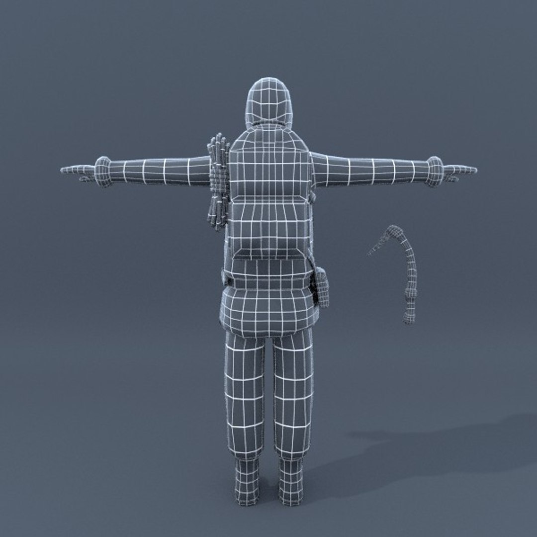 3d Model Of Rigged T