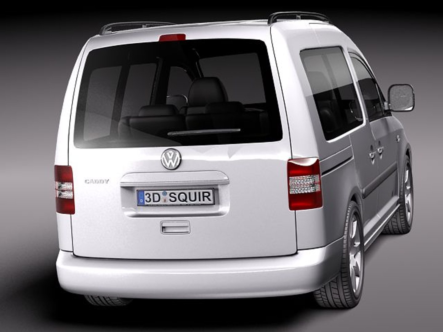 volkswagen caddy van minivan obj