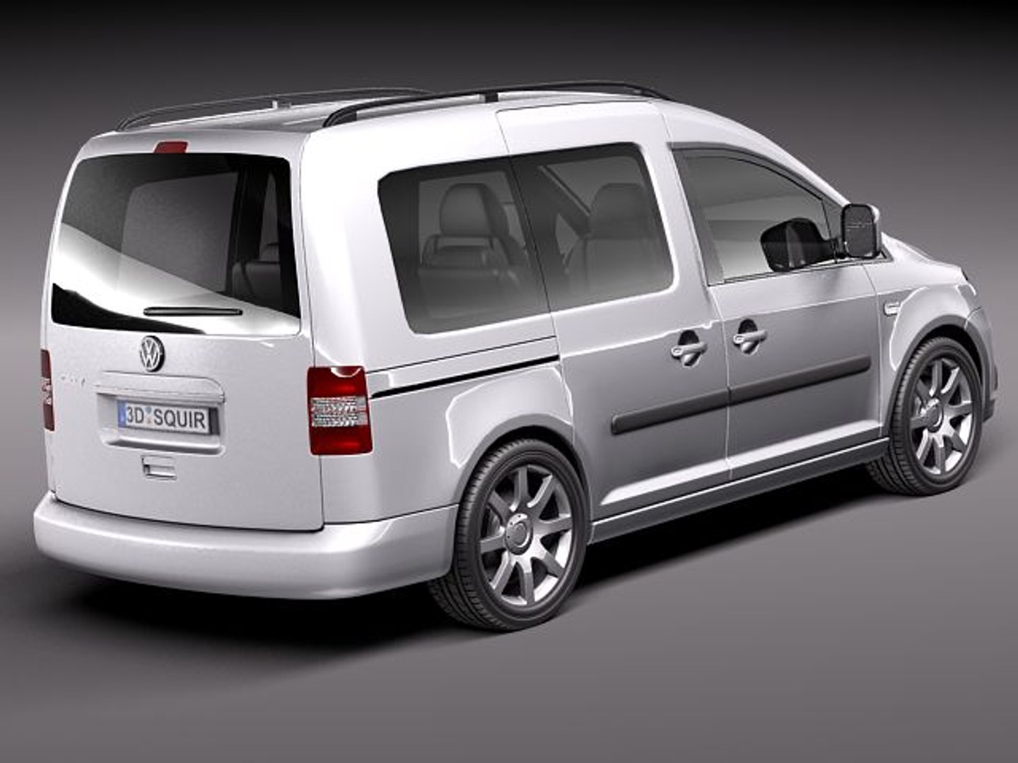 volkswagen caddy van minivan obj