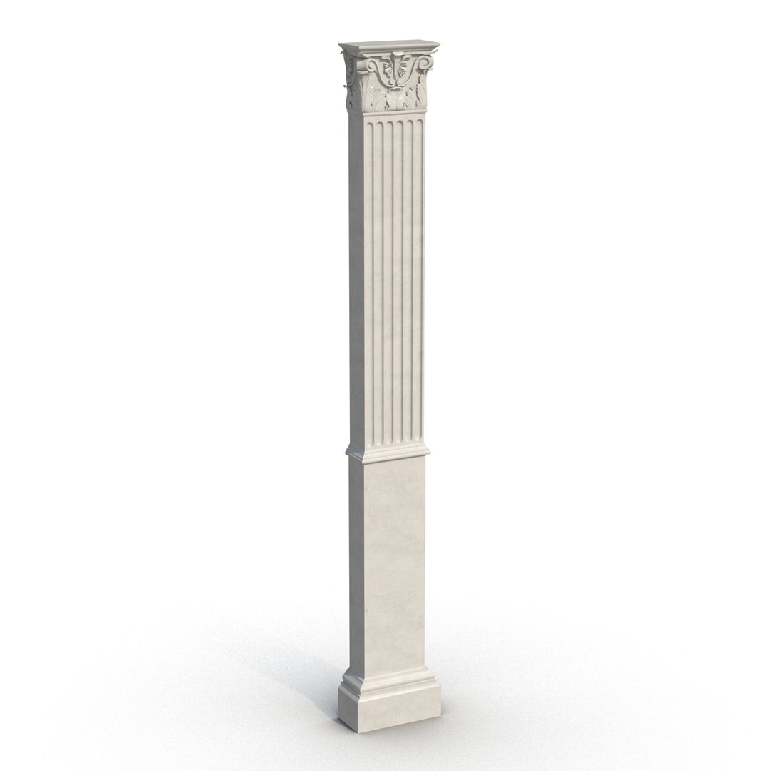 Column Corinthian Greco Roman 3d Model
