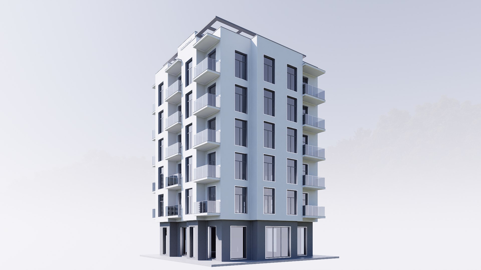 3D Apartment Building - TurboSquid 2344230