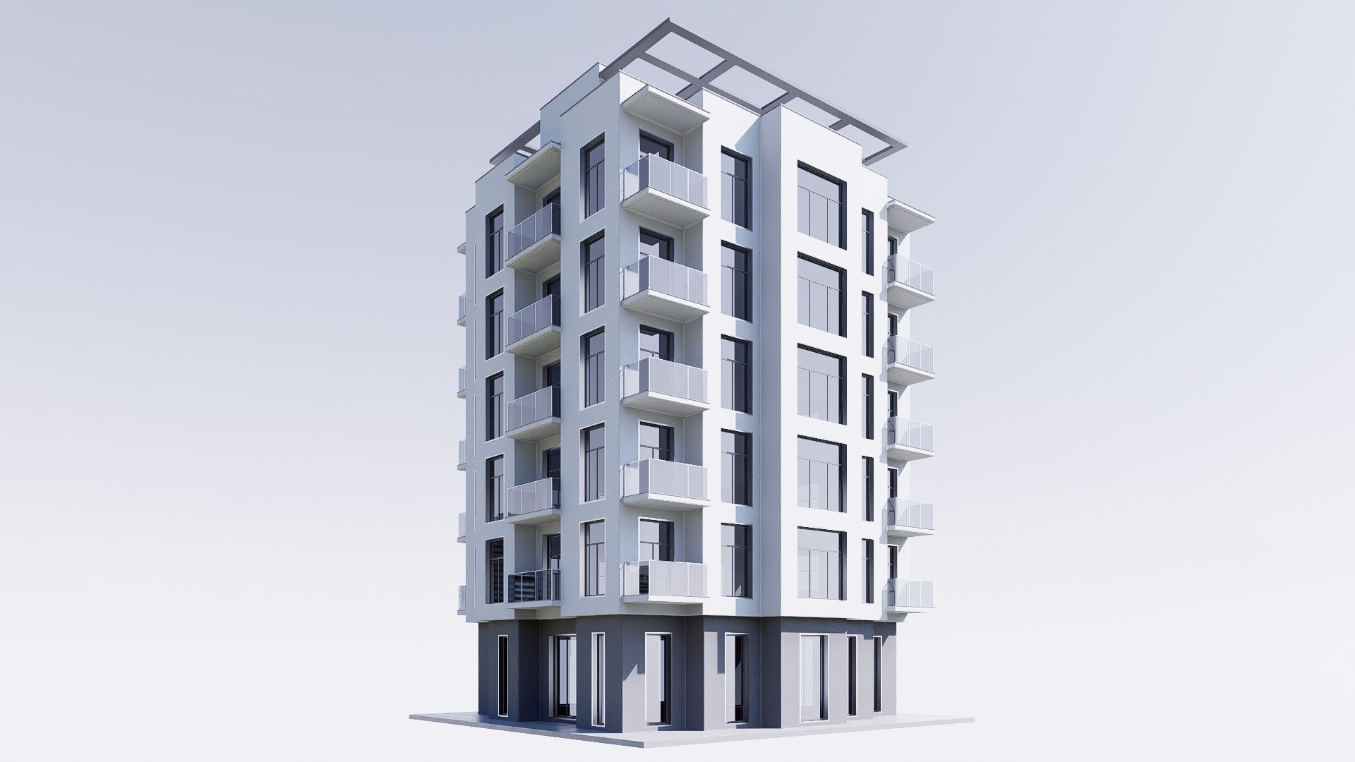 3D Apartment Building - TurboSquid 2344230