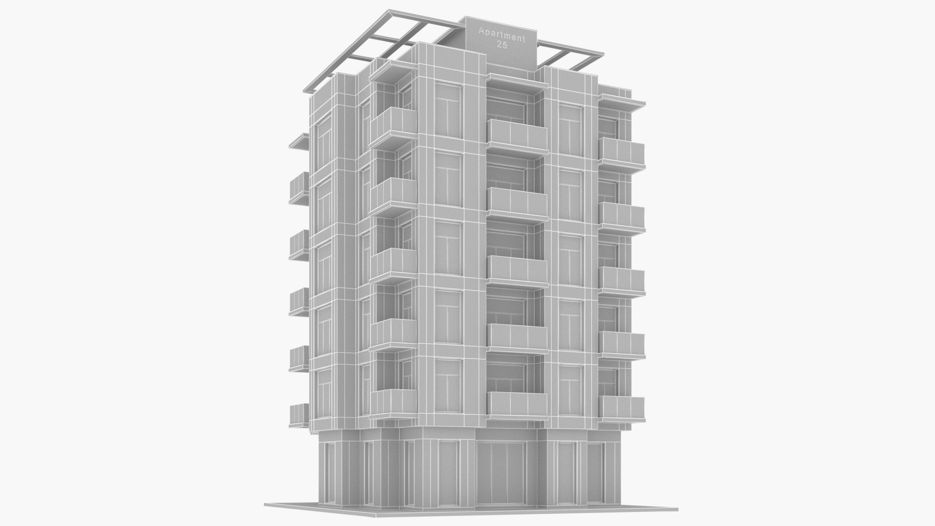 3D Apartment Building - TurboSquid 2344230