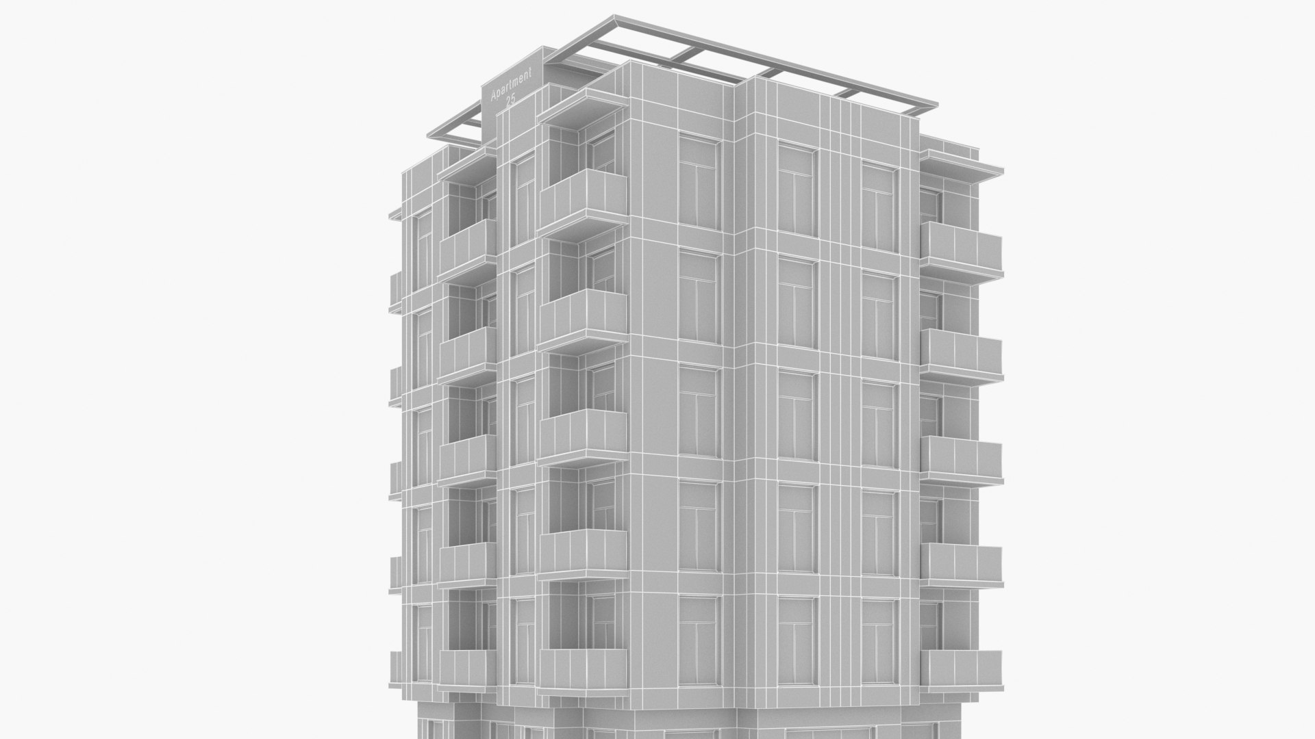 3D Apartment Building - TurboSquid 2344230