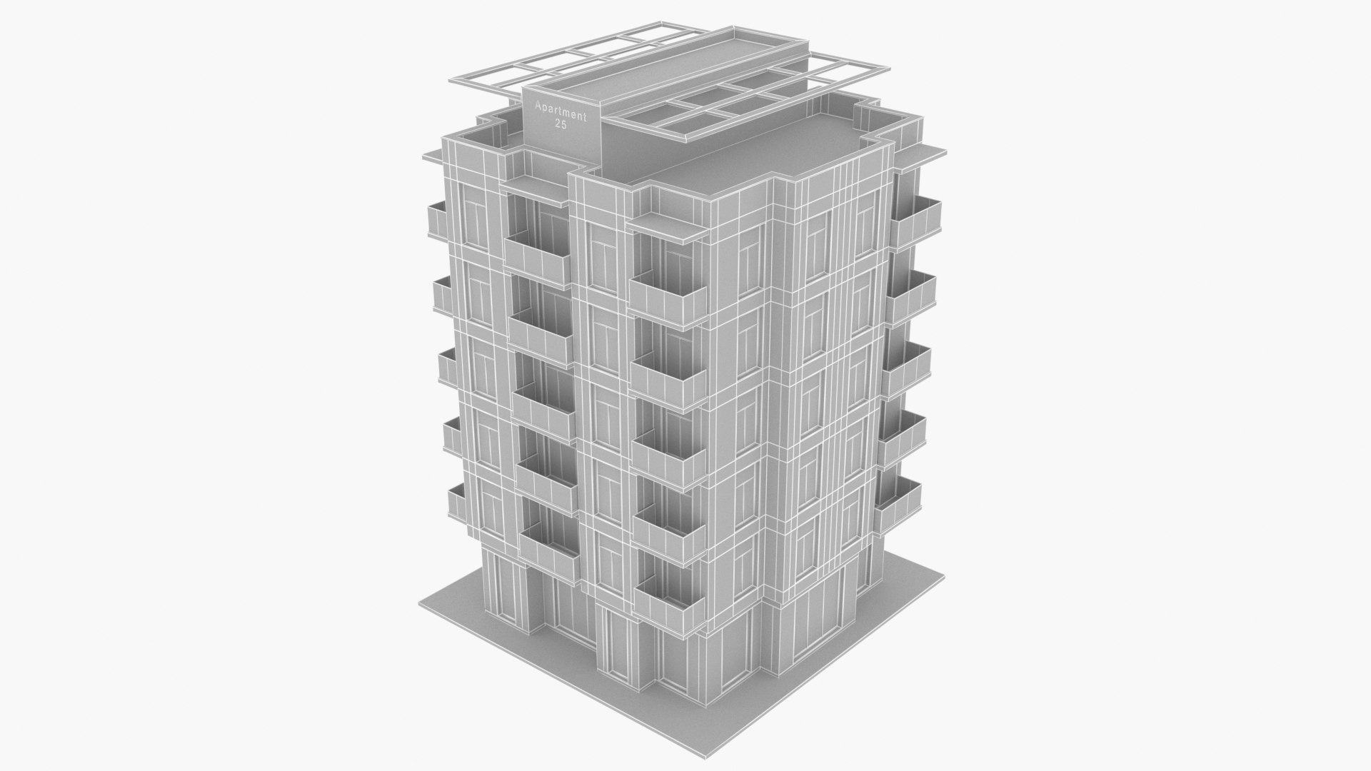 3D Apartment Building - TurboSquid 2344230