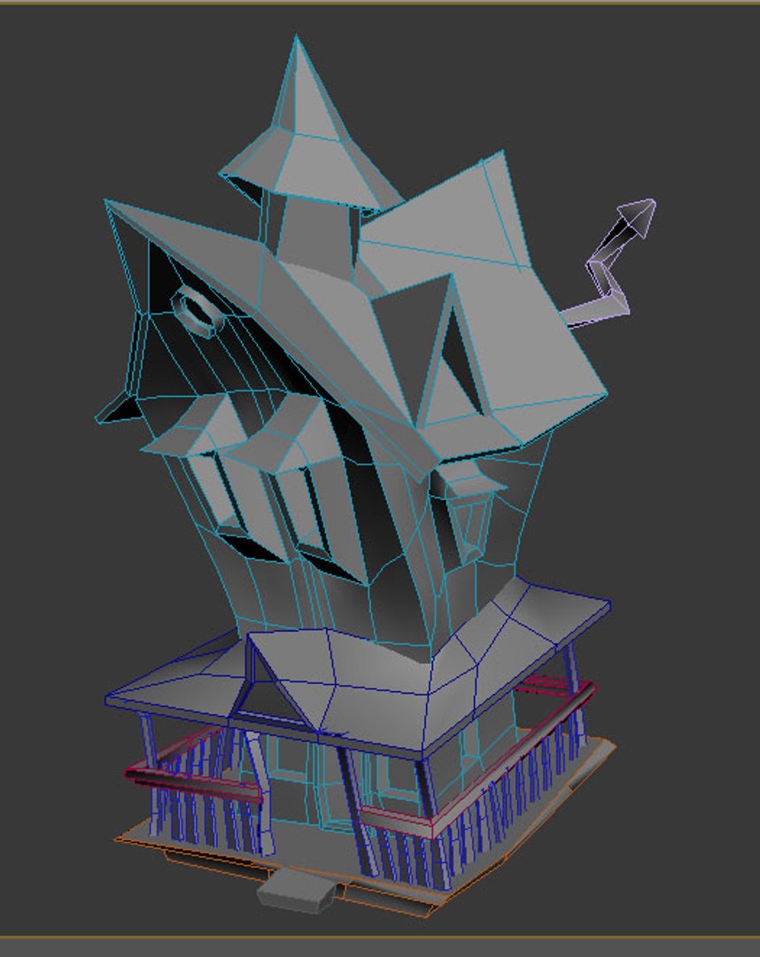 3d house lo model
