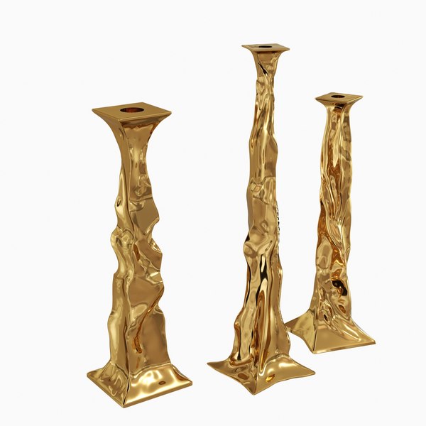 3d max amorphous bionic candlestick candles