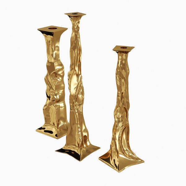 3d max amorphous bionic candlestick candles