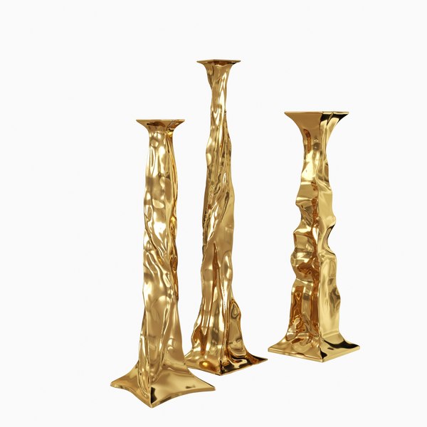 3d max amorphous bionic candlestick candles