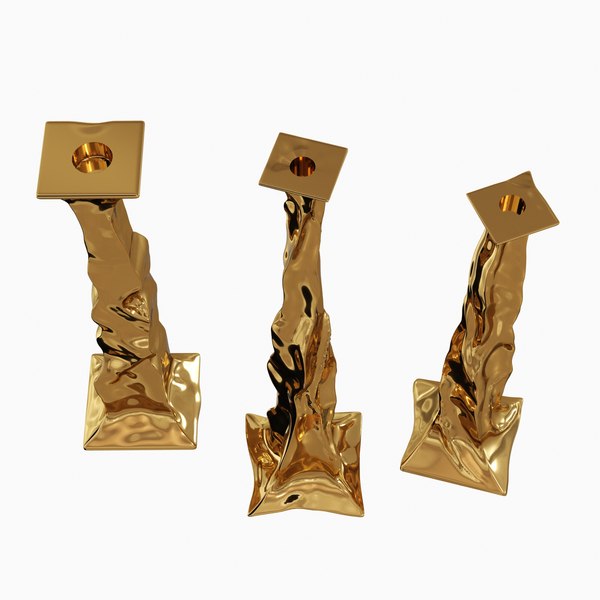 3d max amorphous bionic candlestick candles