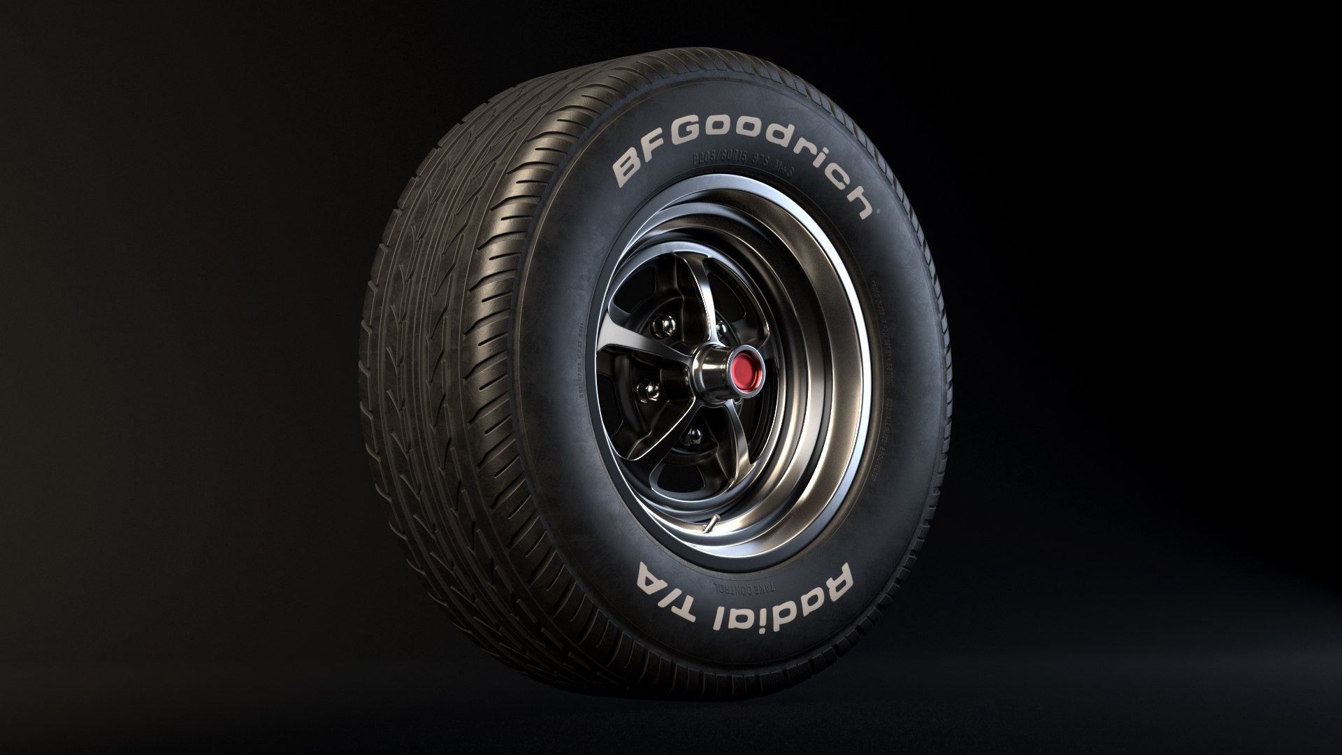 BFGoodrich And Rim - Classic 3D Model - TurboSquid 1834838