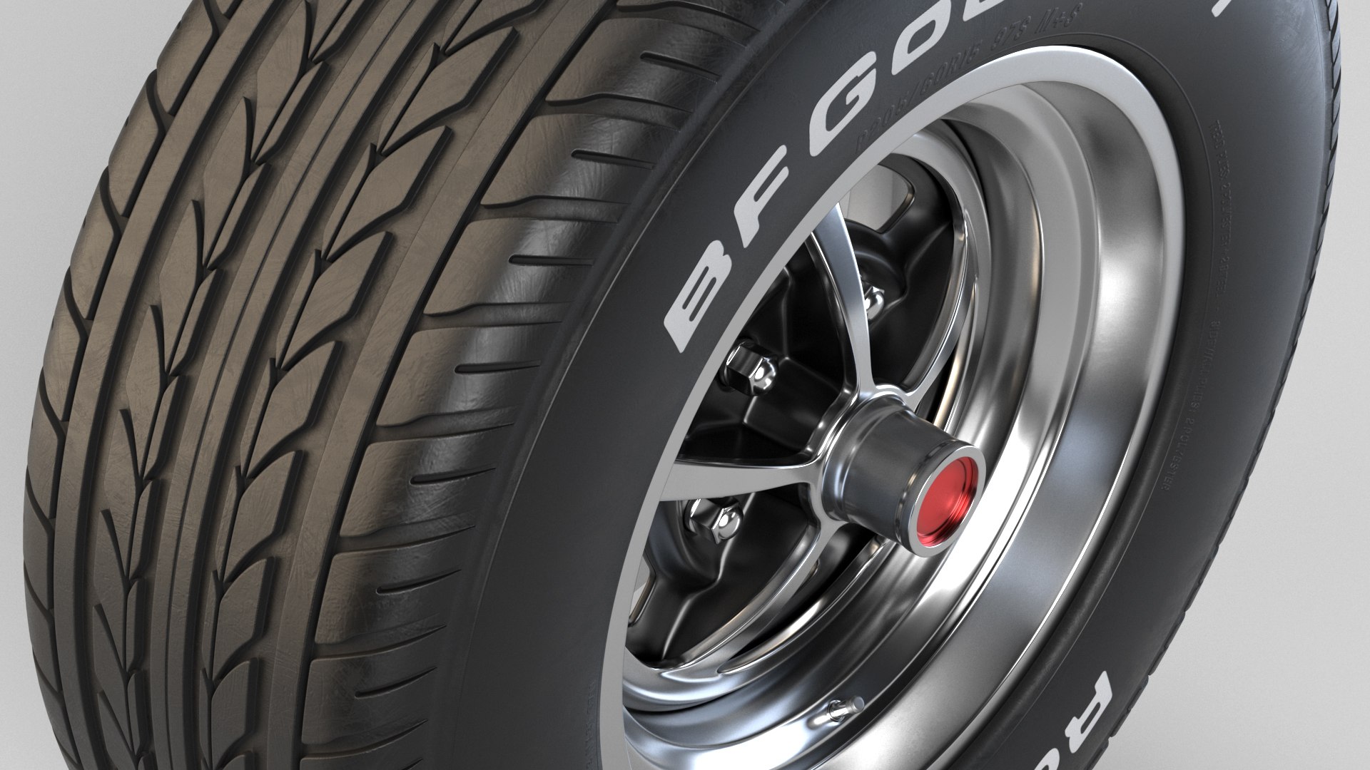 BFGoodrich And Rim - Classic 3D Model - TurboSquid 1834838