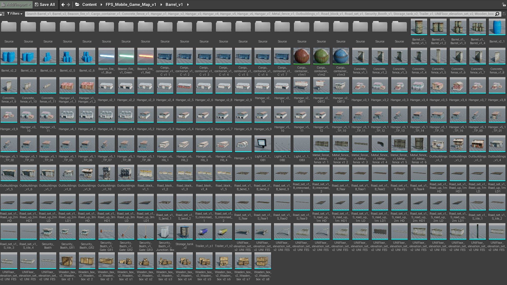 FPS Mobile Game Map V1 With Assets Unreal 3D Model - TurboSquid 1742634