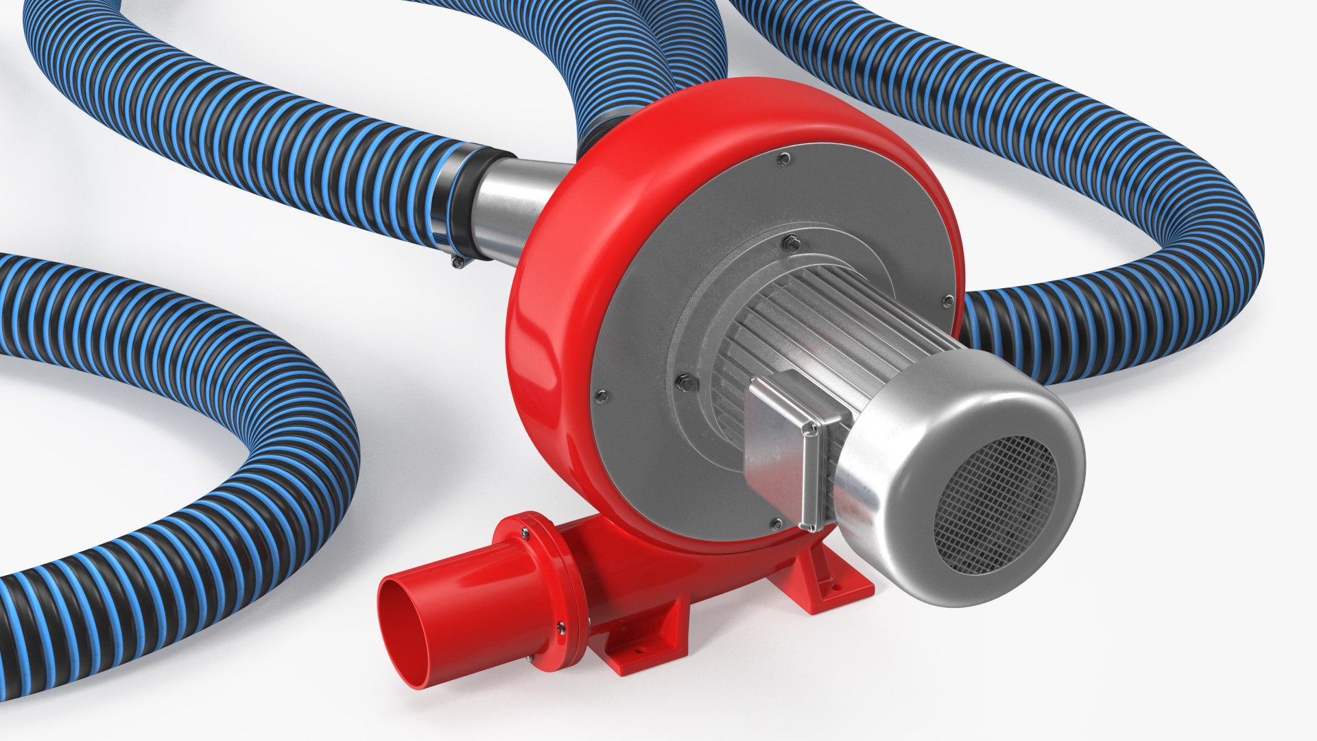 Exhaust Fume Extraction System Twin Duct 3D - TurboSquid 1777282