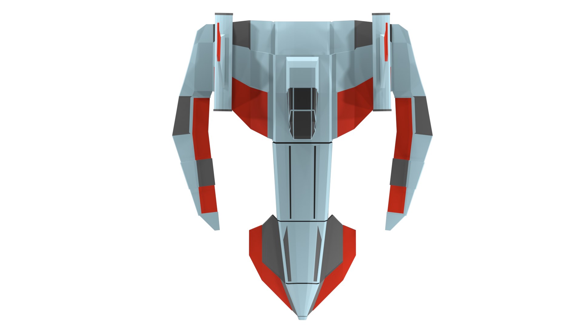 3D Low-poly Spaceship - TurboSquid 2043108