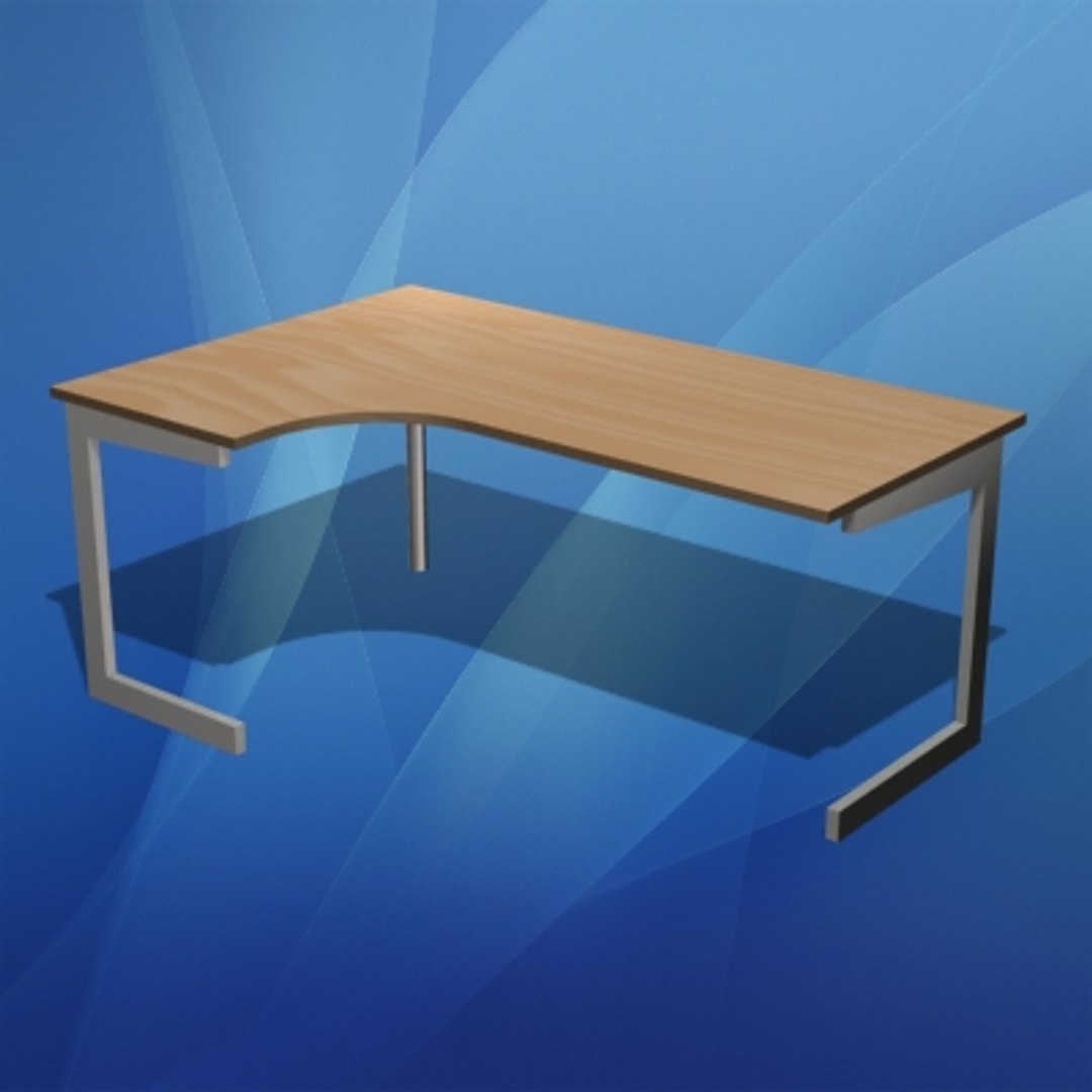 3d Office Desk Corner Model