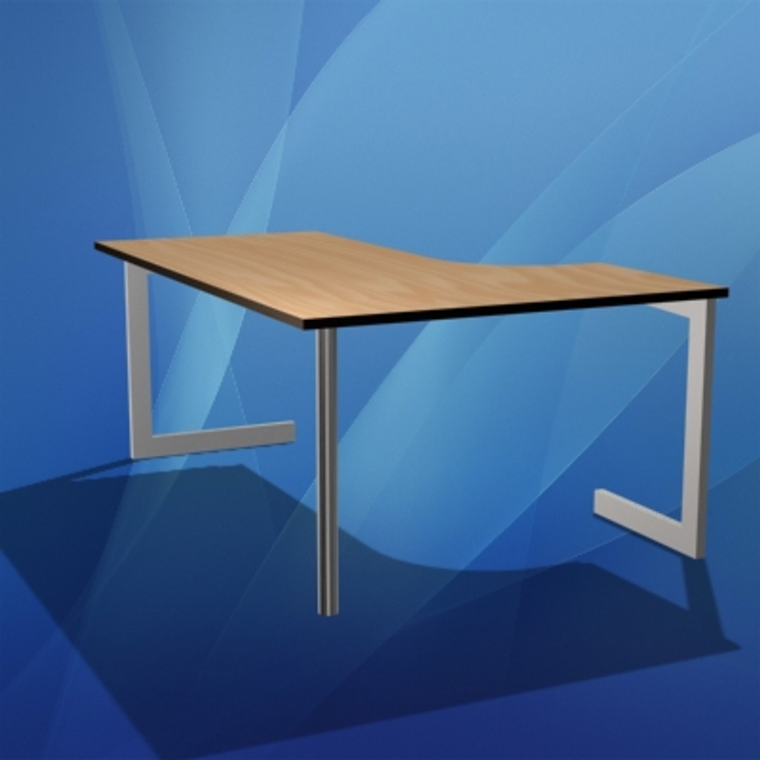 3d Office Desk Corner Model
