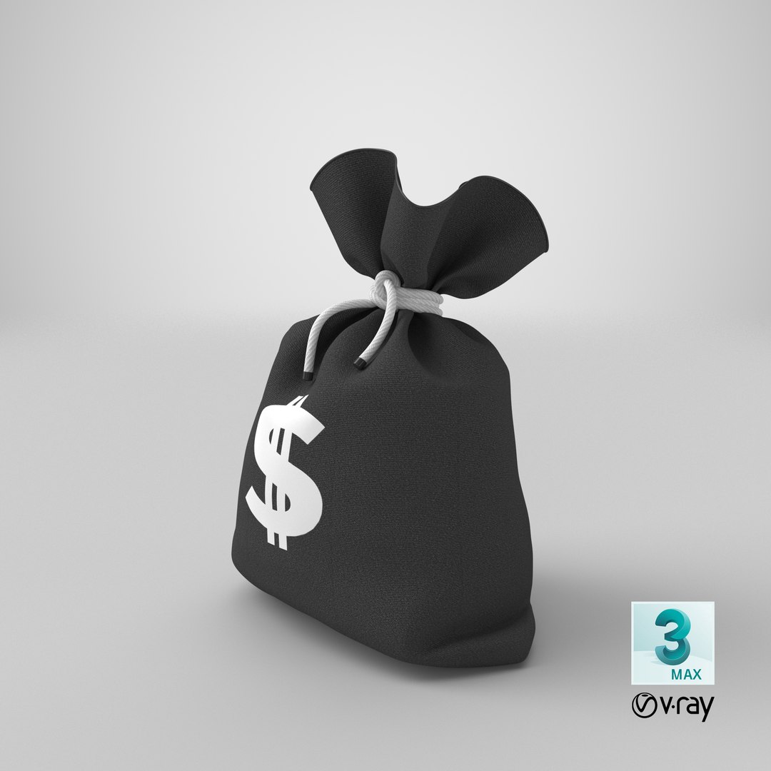Money Bag Model - TurboSquid 1966947