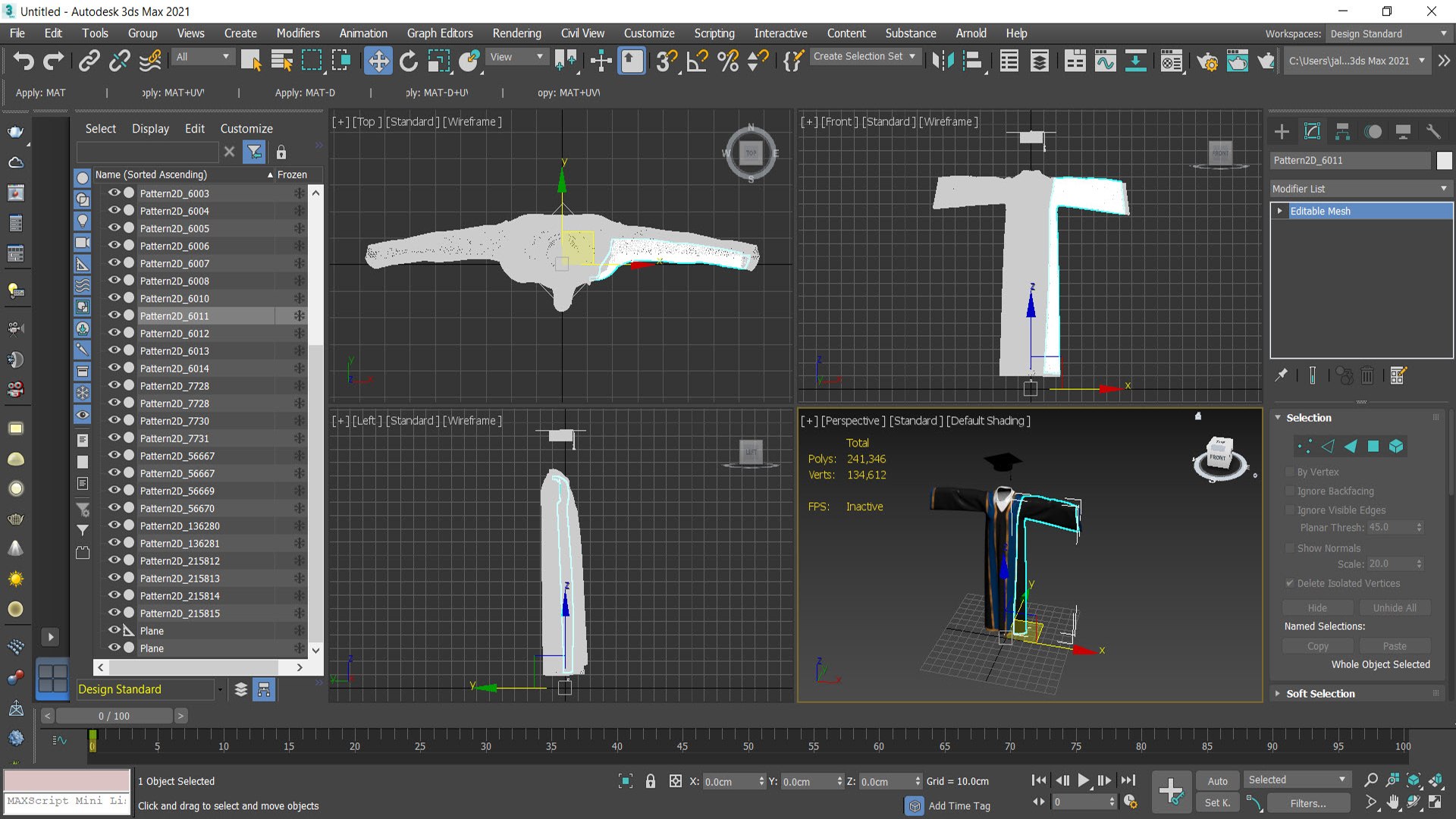 3D Graduation Outfit 3D Zprj ProjectOBJ FBX - TurboSquid 2340423