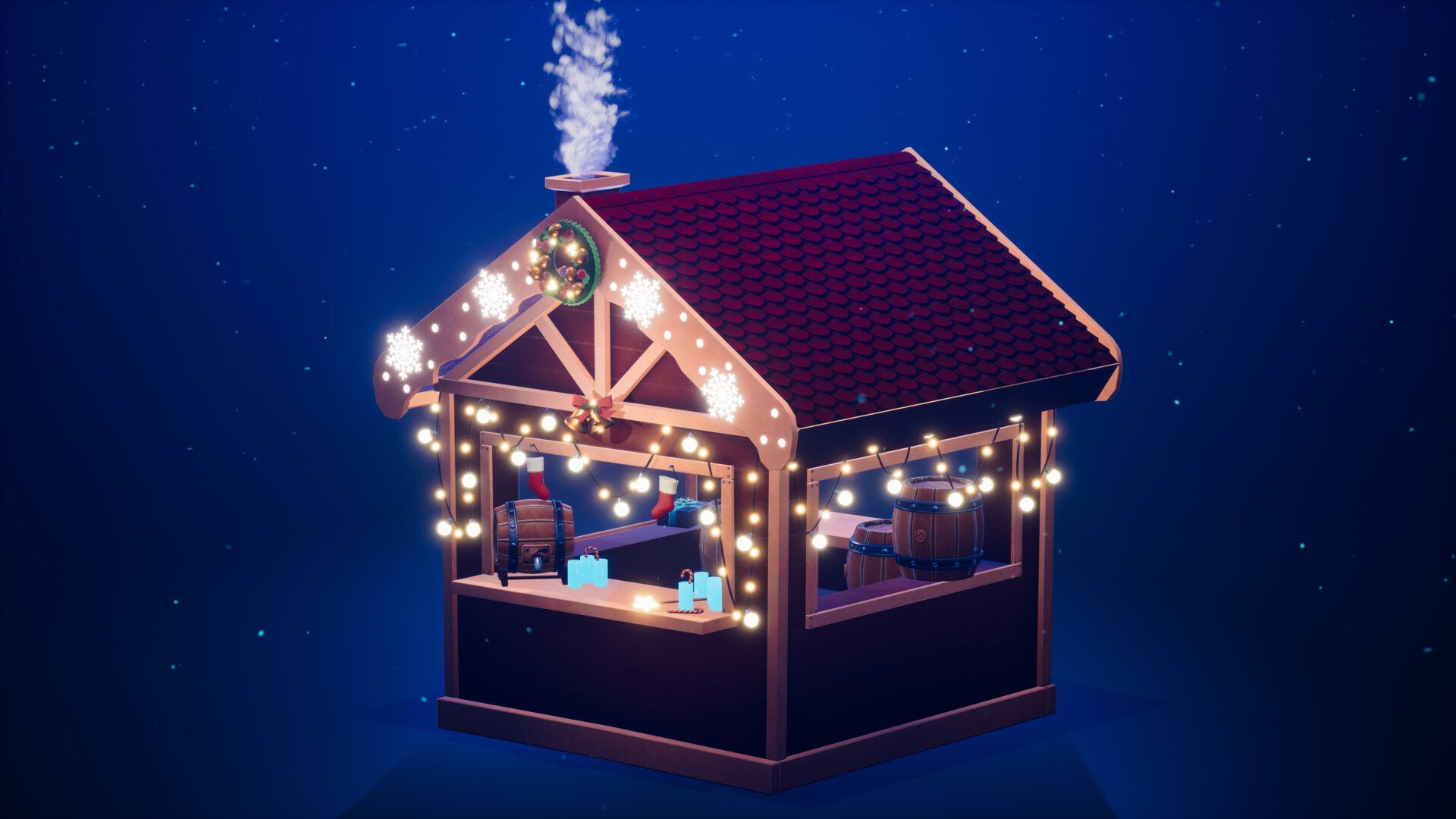 3D Model Christmas House - TurboSquid 1885452